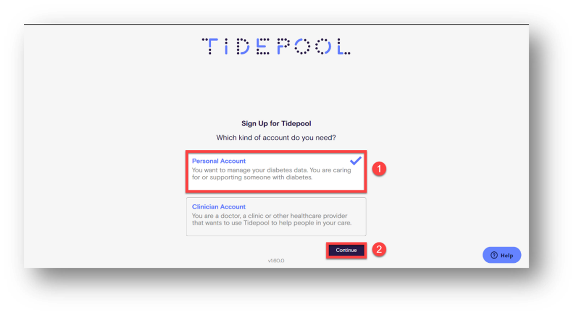 Tidepool Sign Up Process – MyWay Diabetes