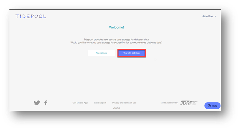 Tidepool Sign Up Process – MyWay Diabetes