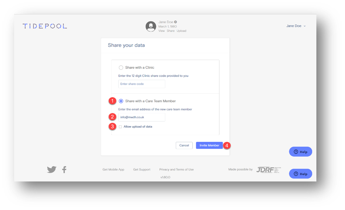 Tidepool Sign Up Process – MyWay Diabetes